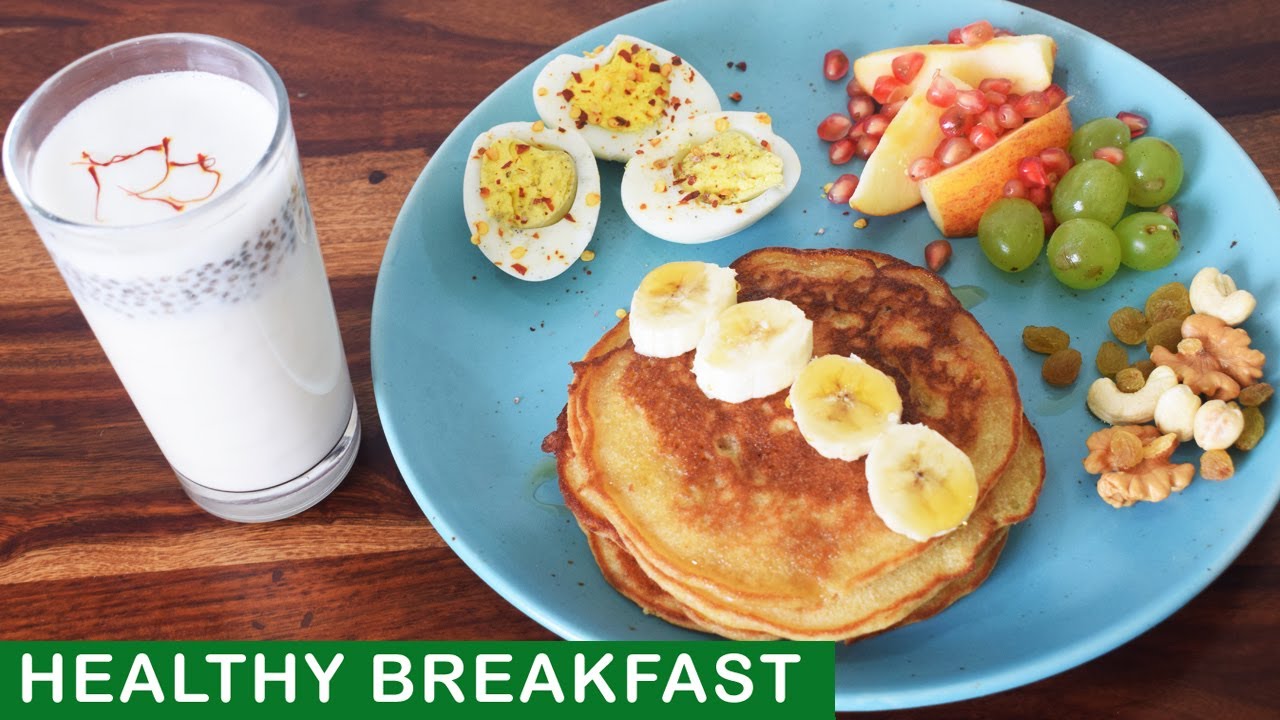 পূৱাৰ পুষ্টিকৰ আহাৰ | Oats Pancake with Almond Milkshake | Healthy ...