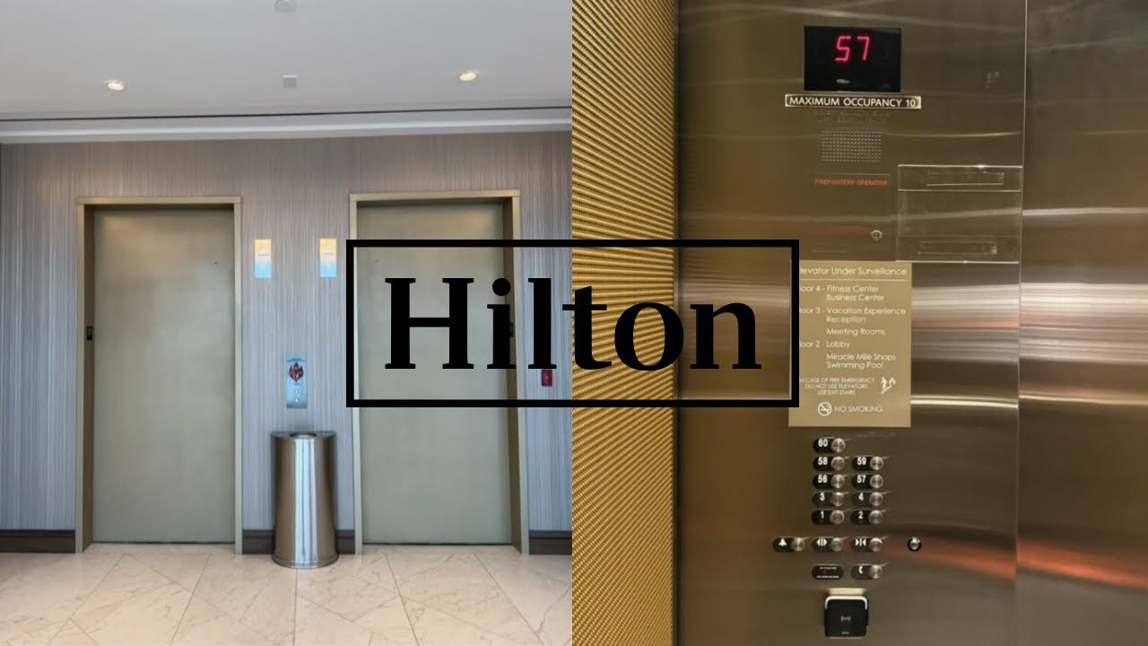 Still Original! OTIS Elevonic 411 Traction VIP Elevators - Hilton Elara ...