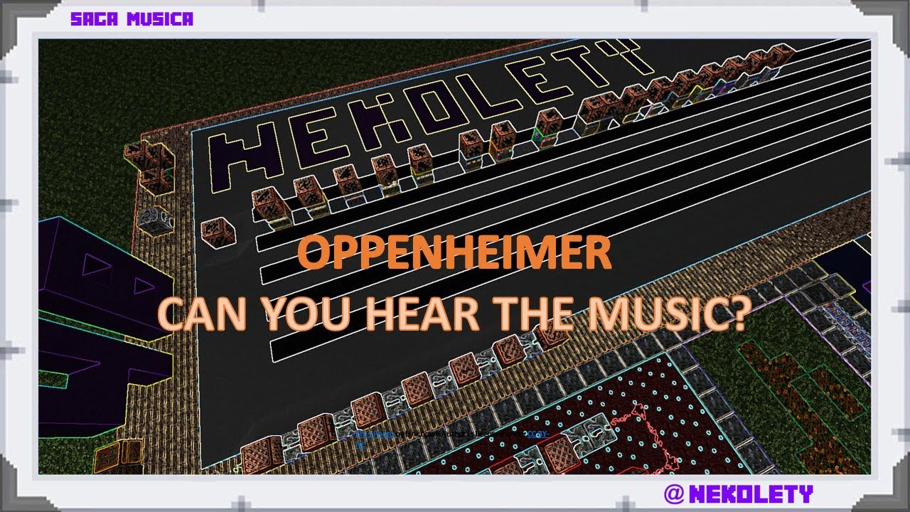 Can you hear the music de Oppenheimer en Minecraft - YouTube