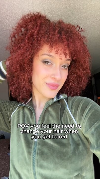 POV YOU CHANGE YOUR HAIR ALL THE TIME!! #curlyhair #hairtransformation - YouTube