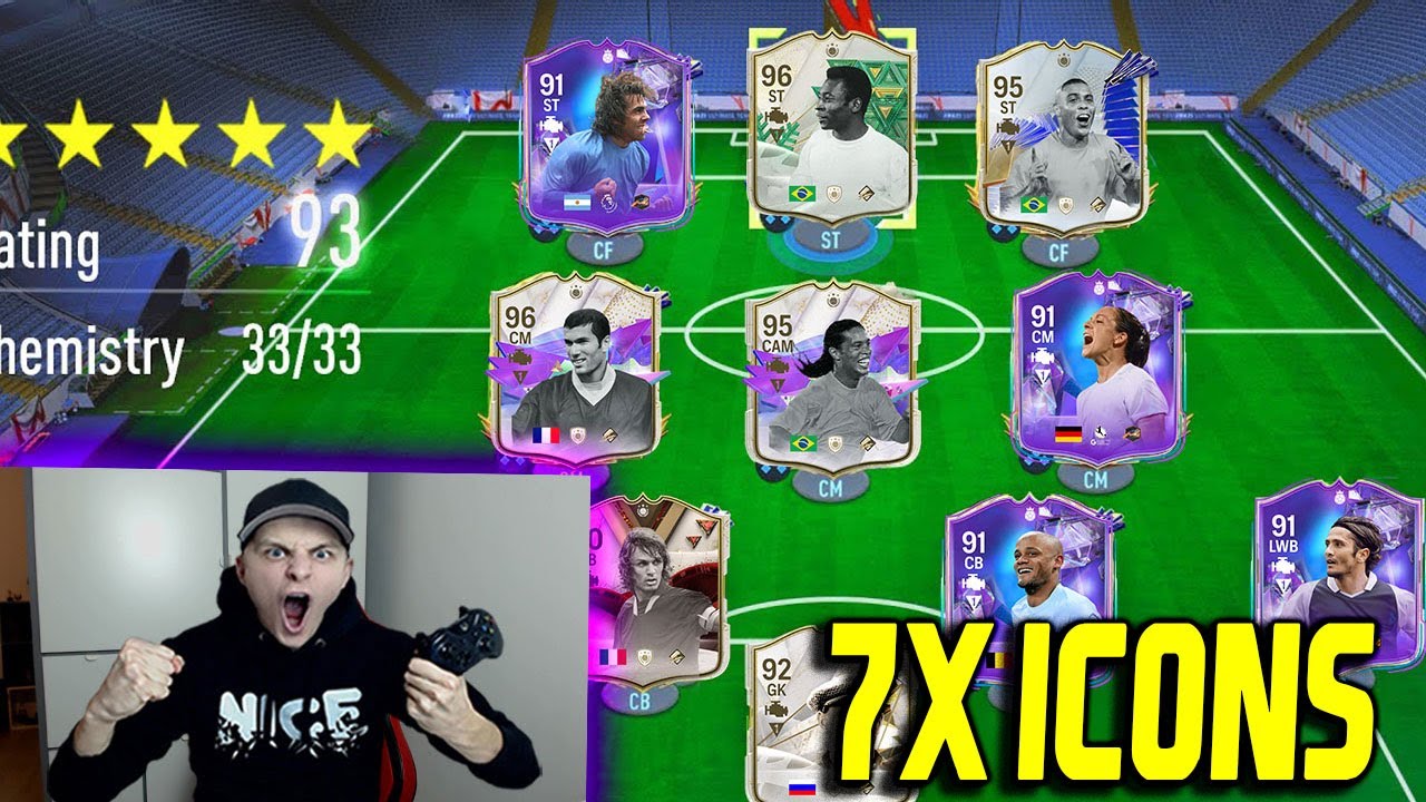 EA FC 24 (FIFA 24): WELTREKORD! 7x ICONS in 129 Rated Full Icon Fut ...