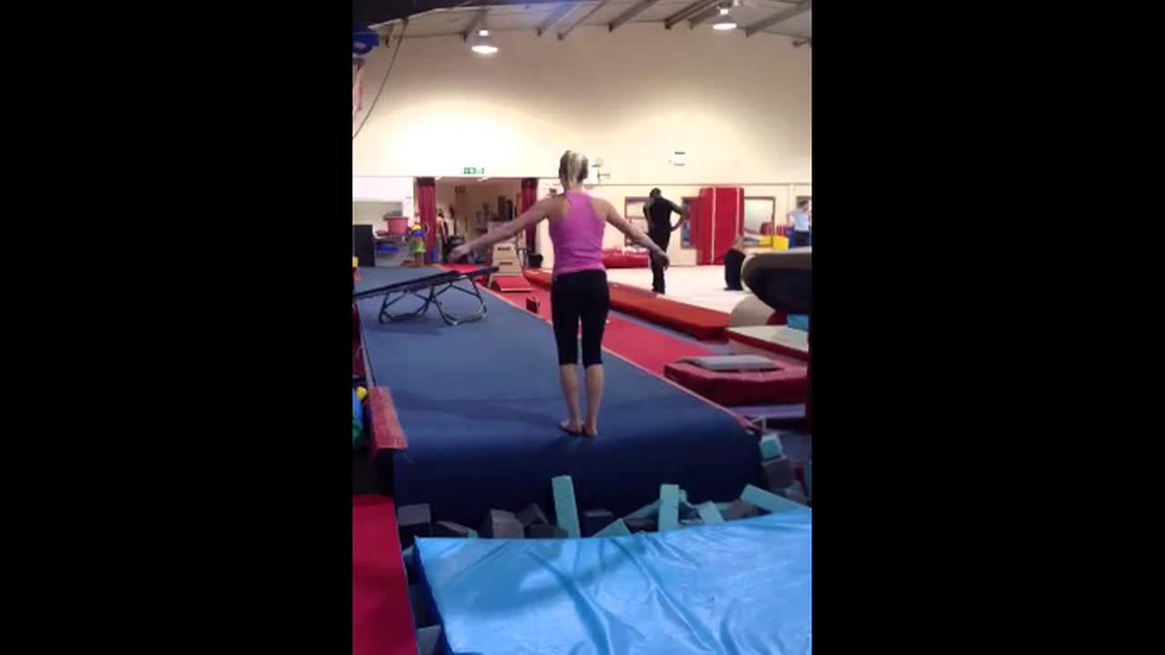 Lynx Adult Gymnastics - Back Flips - October 2013 - YouTube