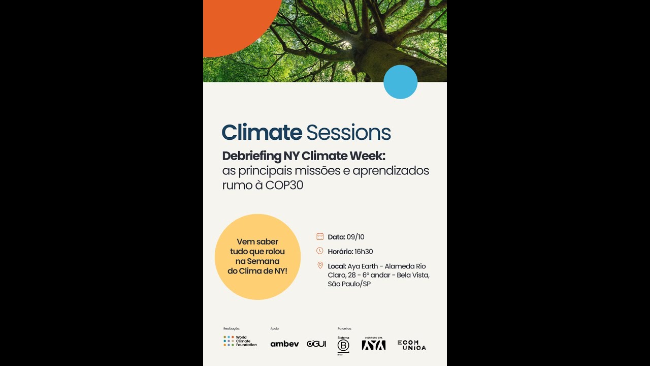 Climate Sessions: Debriefing Nova York Climate Week - World Climate Foundation - YouTube