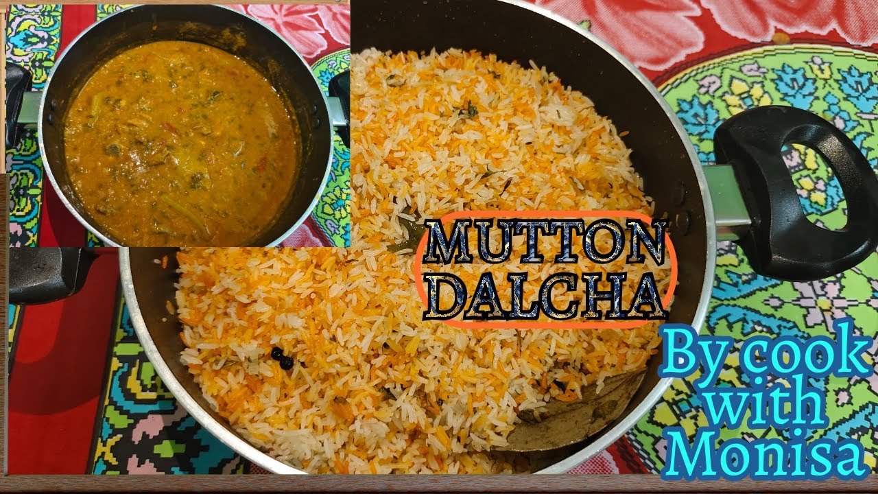 Home made tasty "MUTTON DALCHA" recipe by cook with Monisa. - YouTube