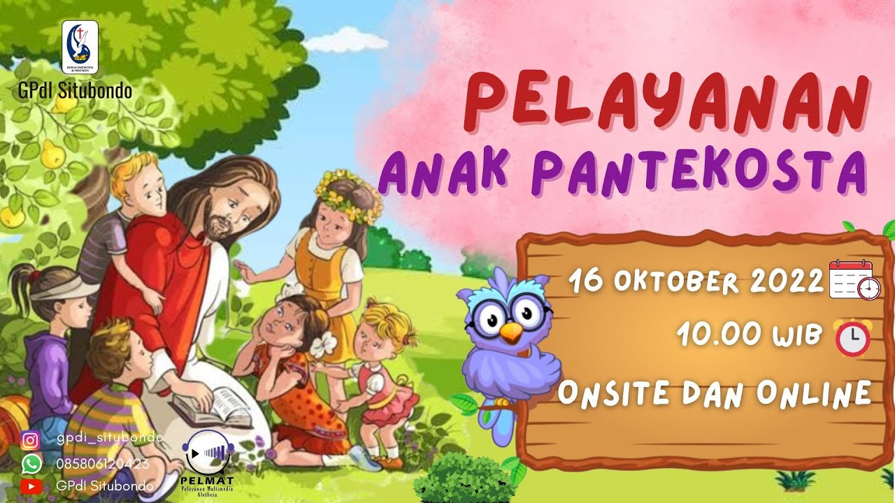 PELNAP Online GPdI Situbondo (Sekolah Minggu) | 23 Oktober 2022 - YouTube