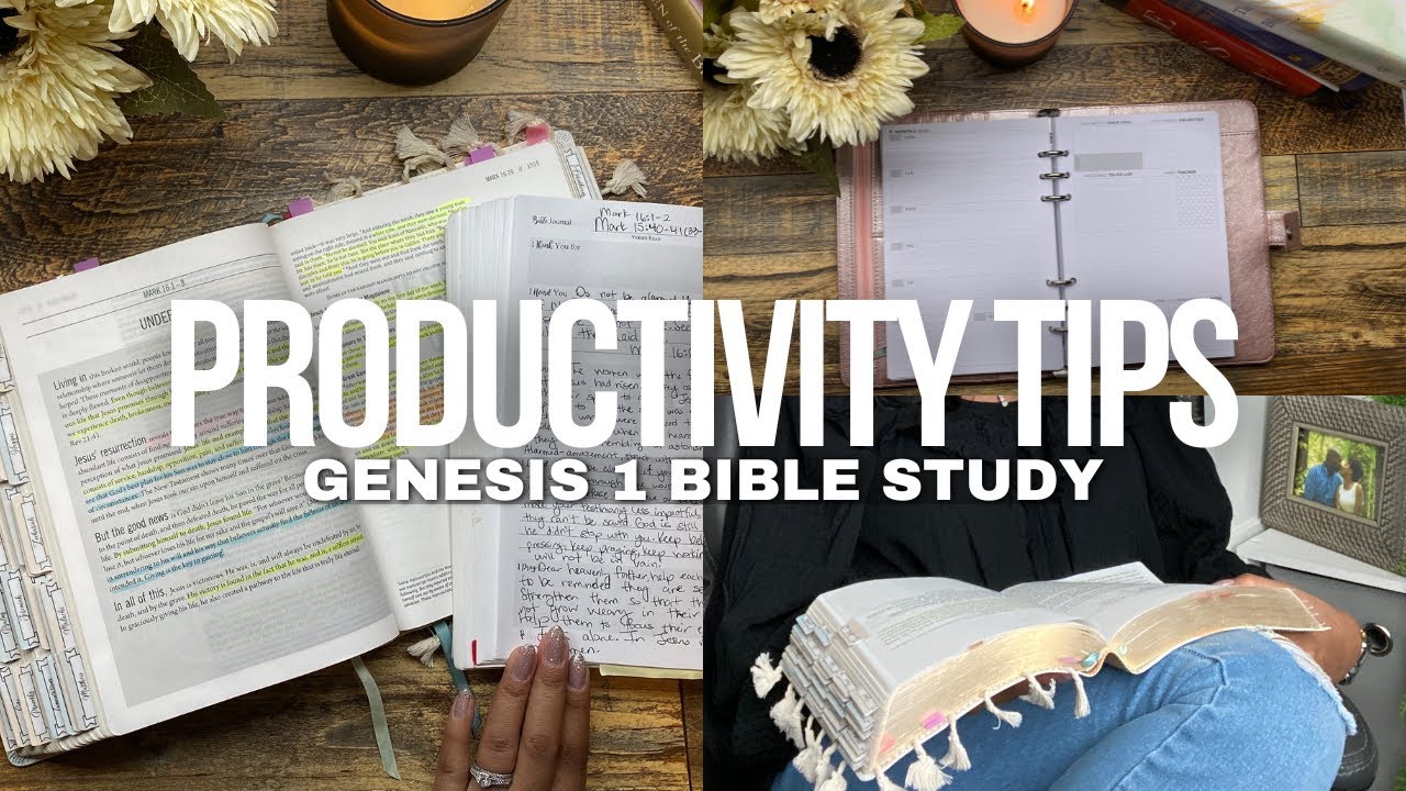 5 Productivity Hacks from God | BIBLE STUDY WITH ME Genesis 1 | SOAP ...