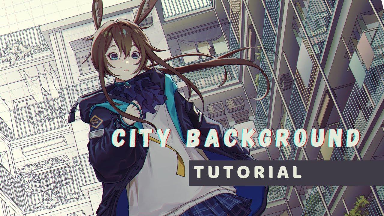 how I draw city backgrounds tutorial 【CLIP STUDIO PAINT】 - YouTube