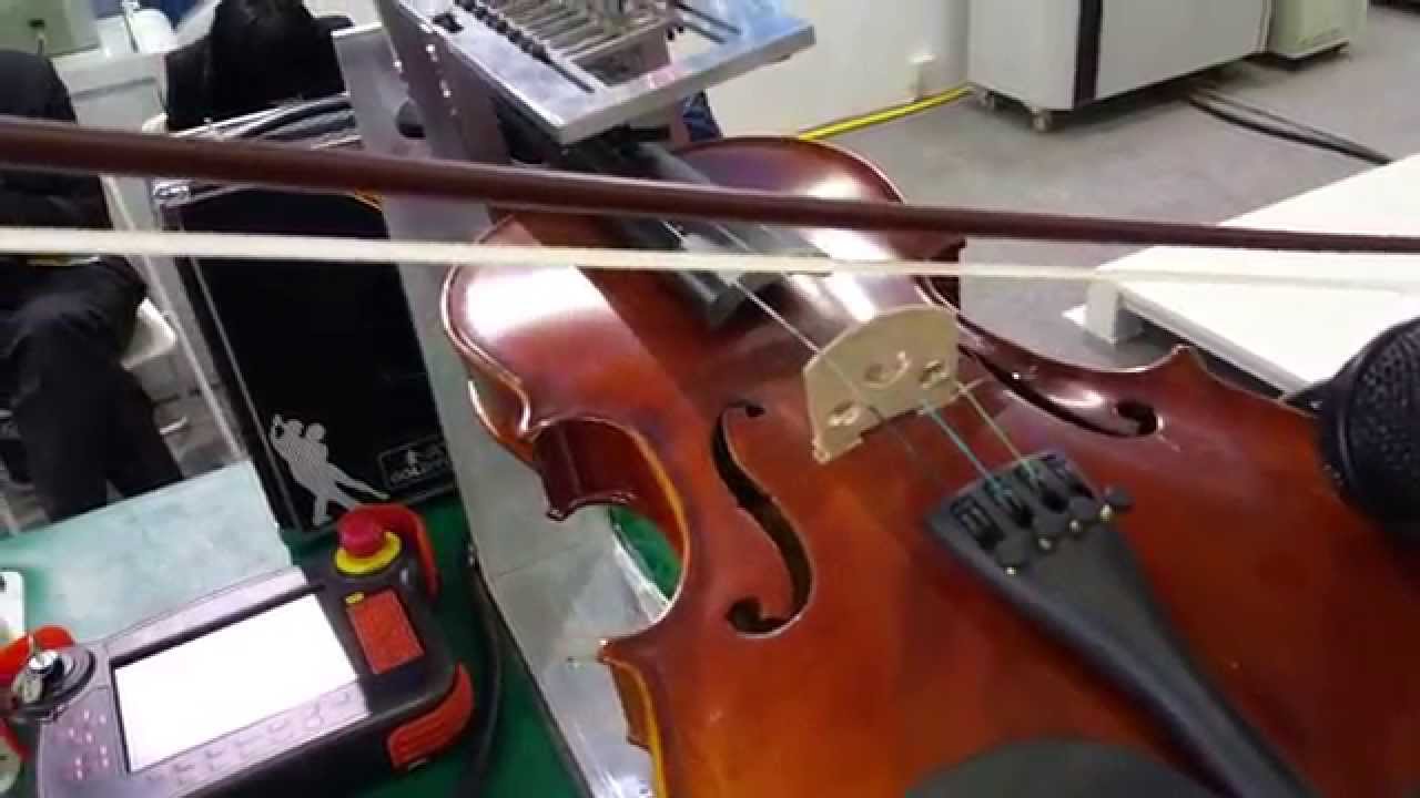 Robot Plays Violin (Princess Mononoke Theme Song) - YouTube