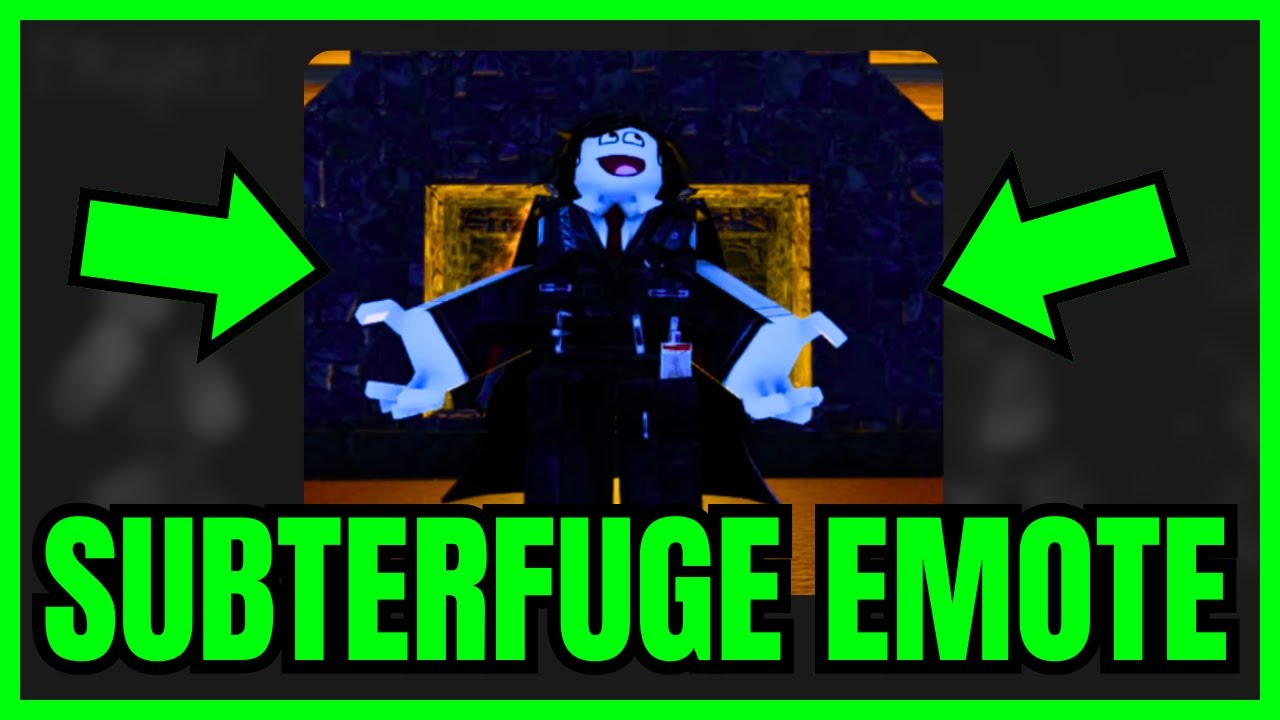 How To Get SUBTERFUGE EMOTE In Forsaken Roblox (ONLY WAY) 2025 - YouTube