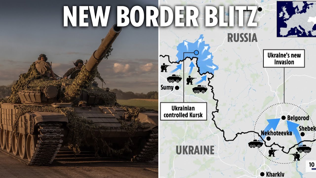 Ukraine launches attack on SECOND Russian region as hundreds of troops ...