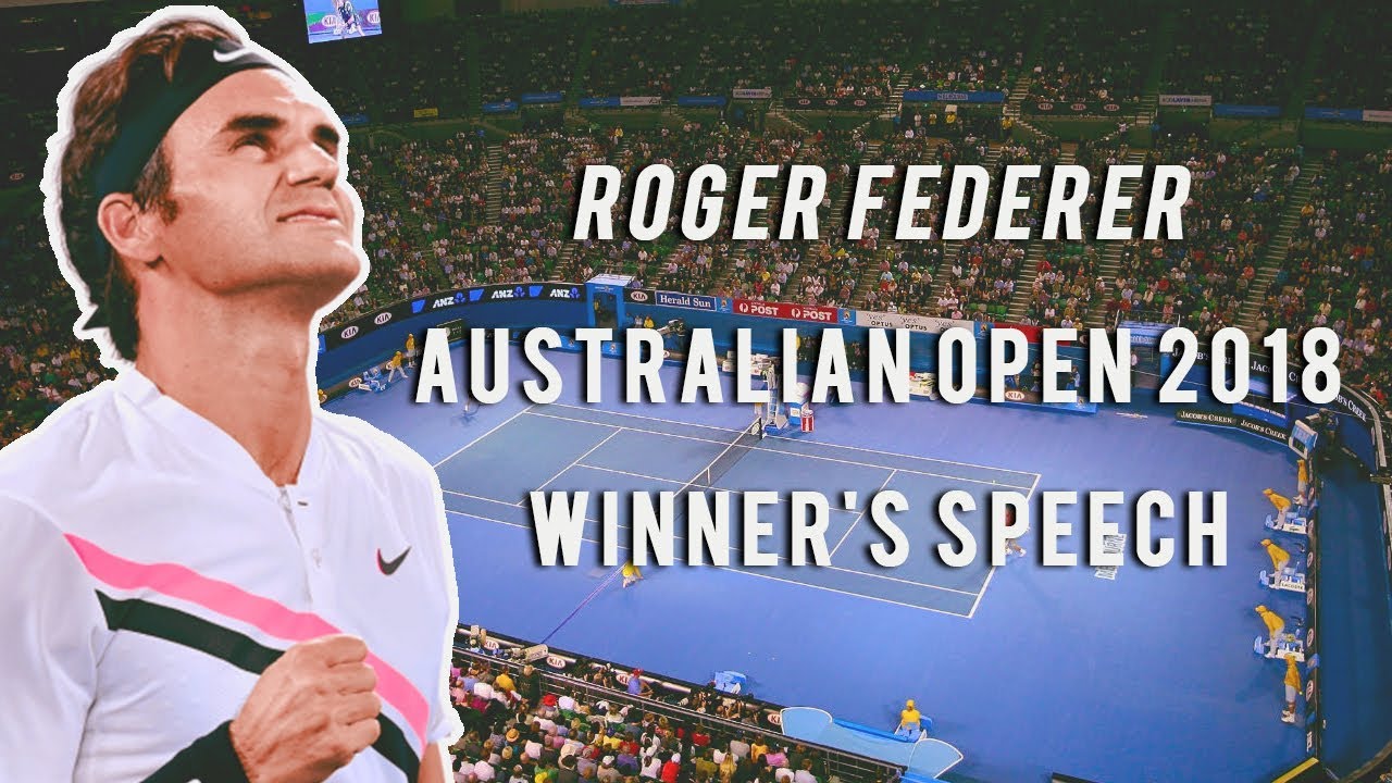 ROGER FEDERER WINS THE AUSTRALIAN OPEN 2018 – FULL SPEECH | AUS OPEN ...