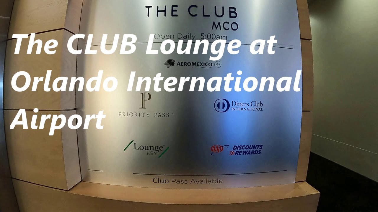 Short tour of The Club at MCO Priority Pass Airport Lounge (Orlando ...