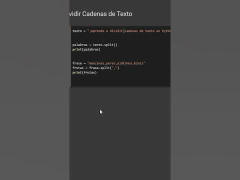 Guía Definitiva para el Método split() en Python | Aprende a Dividir Cadenas de Texto ...