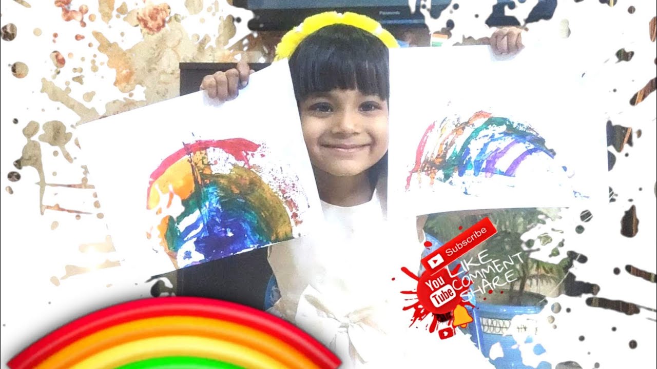 Rainbow Painting For Beginners | Princess Ilisha | Ilisha Toys - YouTube