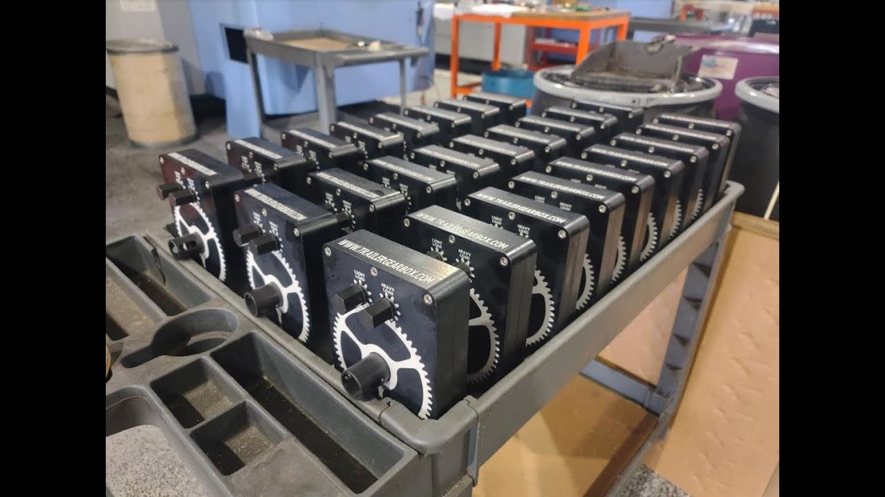 The making of the no crank heavy duty trailer jack drill gearbox ...