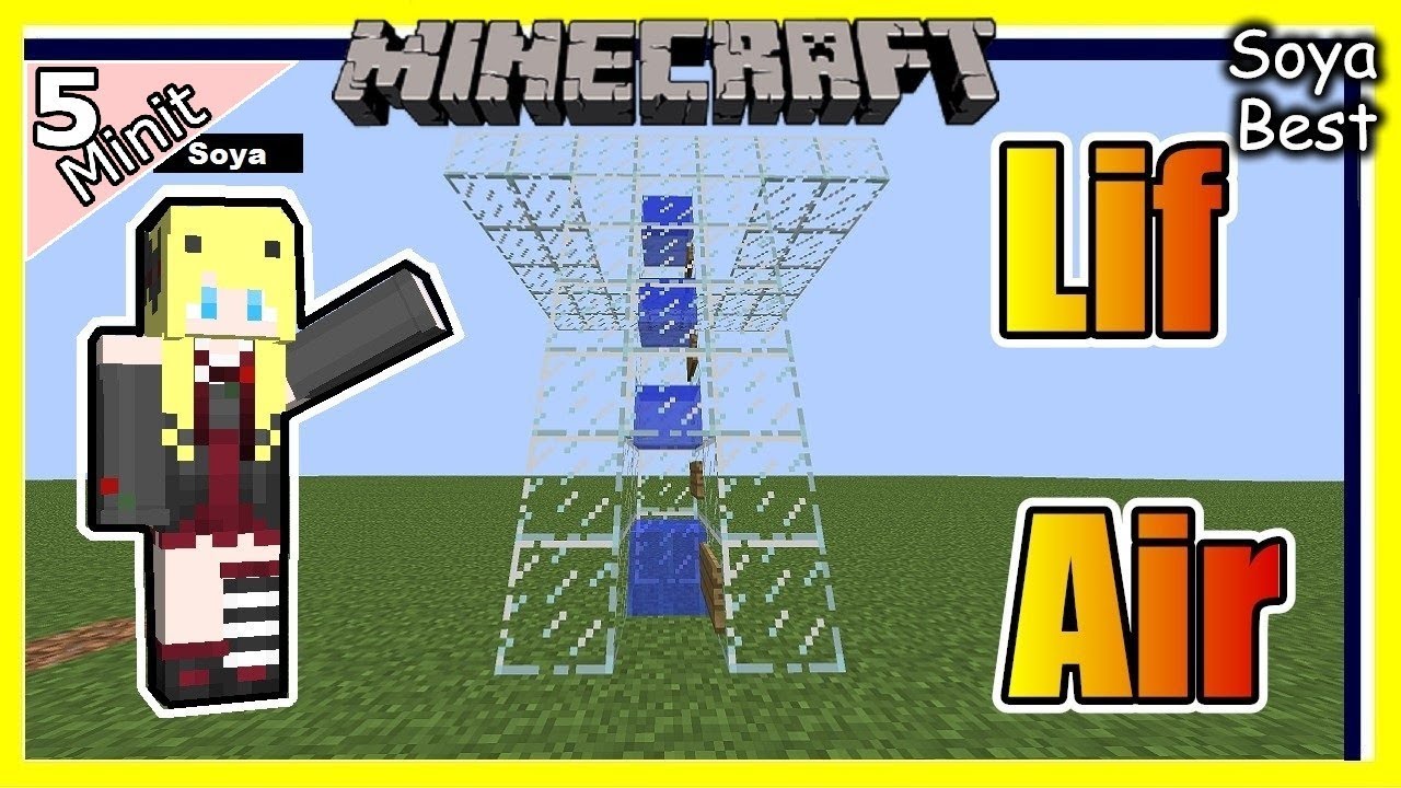 Minecraft 5 Minit-Cara Membuat Lif Air yang paling mudah - YouTube