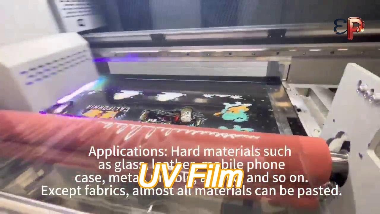 flexible transparent white uv printing film 30cm 60cm cmyk white ...