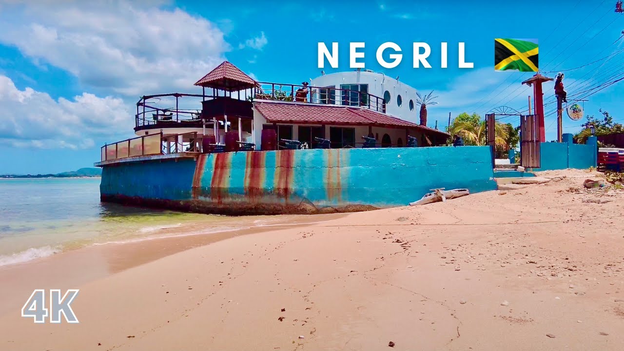 Walking Tour, Negril West End, Cliff side road. Jamaica 4K - YouTube