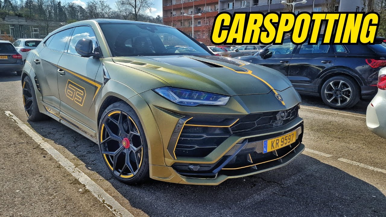Carspotting à Luxembourg : Un LAMBORGHINI URUS UNIQUE et bien plus ...