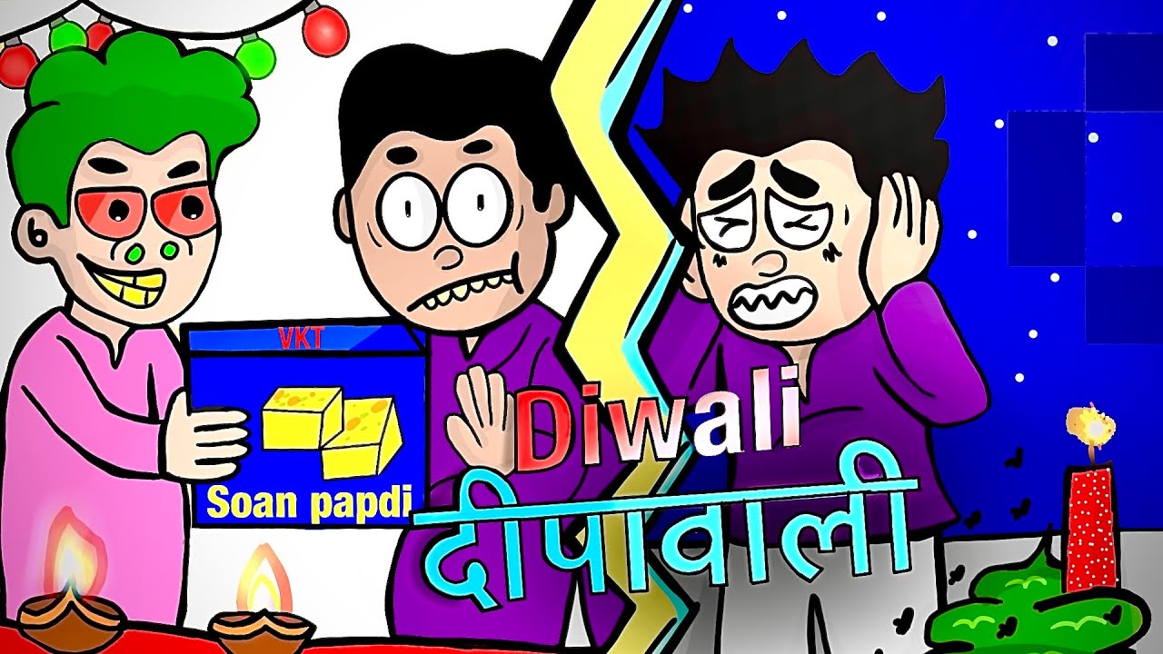 Happy Diwali Animated storytime | type of crackers or patakhe ...