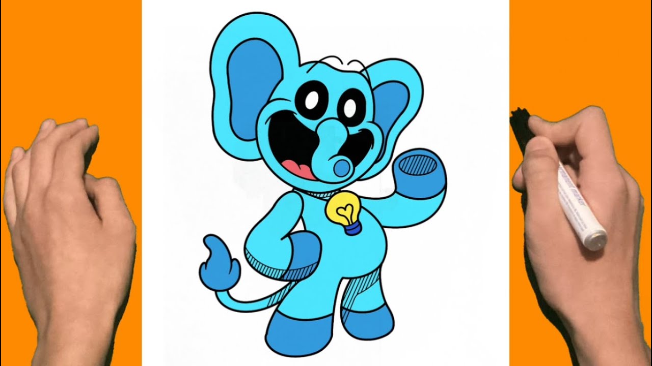 How to DRAW BUBBA BUBBAPHANT - Smiling Critters- Poppy Playtime Chapter ...