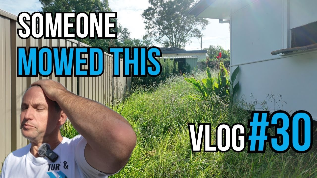 VLOG #30 I was half way through mowing and a MYSTERY person finished ...