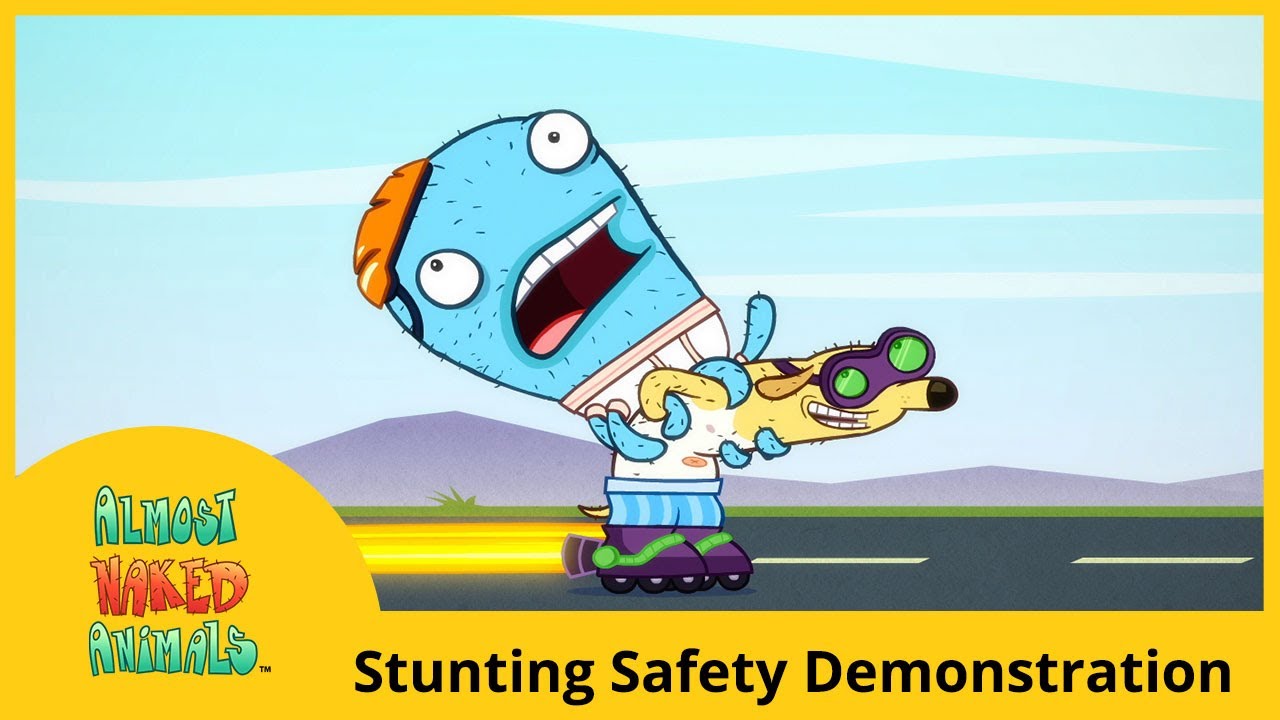 Almost Naked Animals - Howie's Stunting Safety Demonstration - YouTube