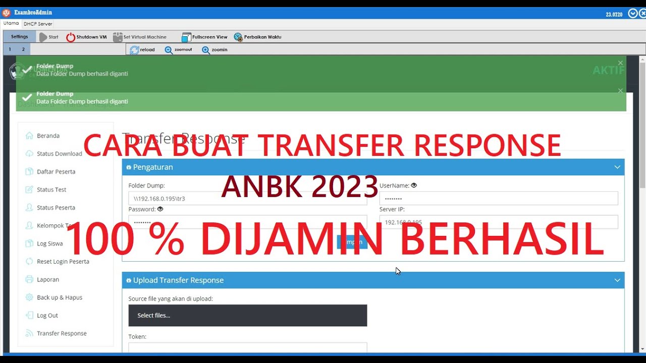 CARA MEMBUAT TRANSFER RESPONSE ANBK 2023, 100 % DIJAMIN BERHASIL - YouTube