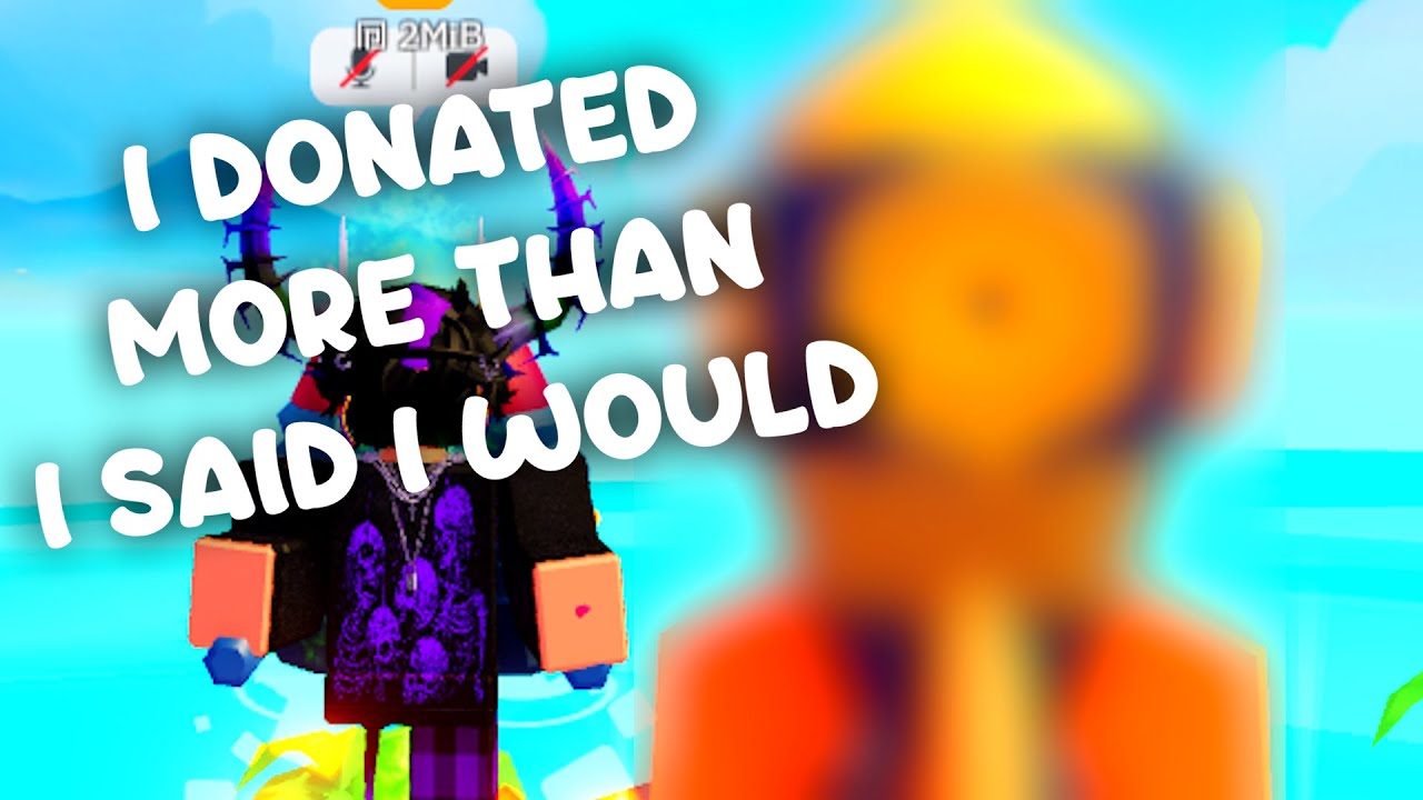 Donating more than what I promised on Roblox PLS DONATE - YouTube