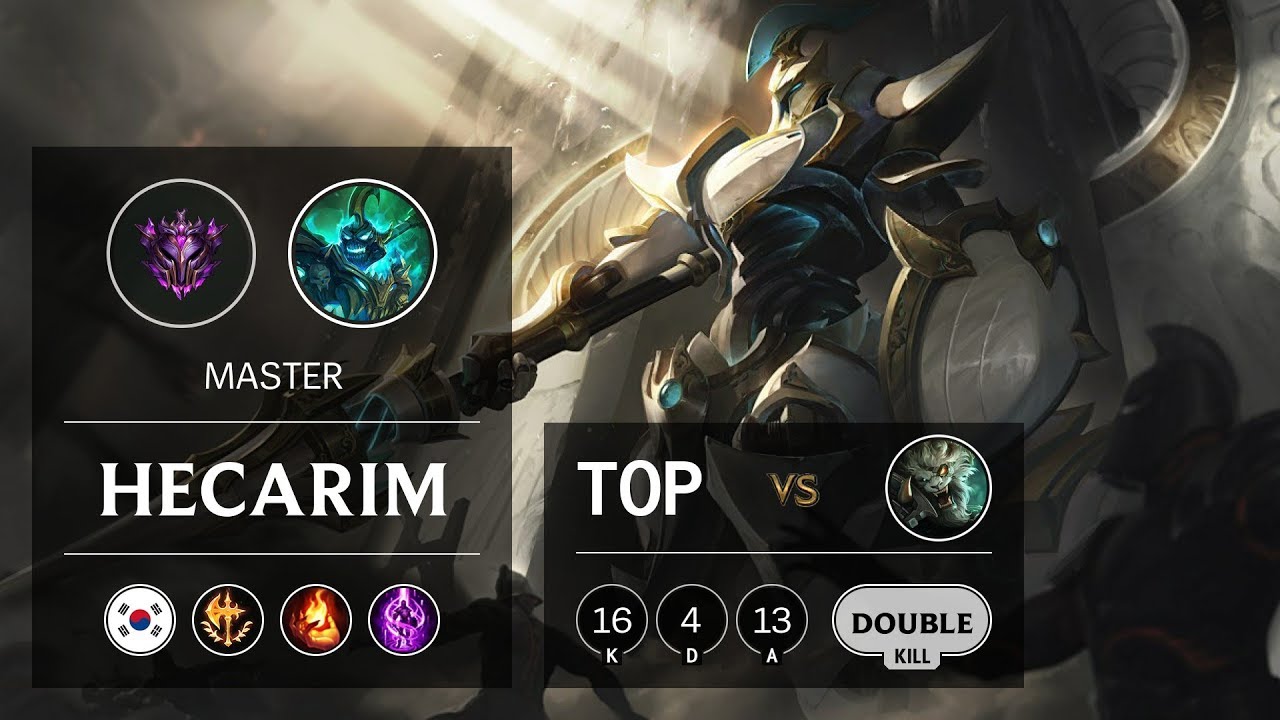 Hecarim Top vs Rengar - KR Master Patch 9.14 - YouTube