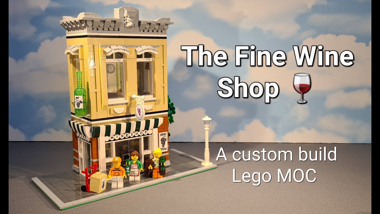 The Fine Wine Shop A custombuild Lego MOC - YouTube