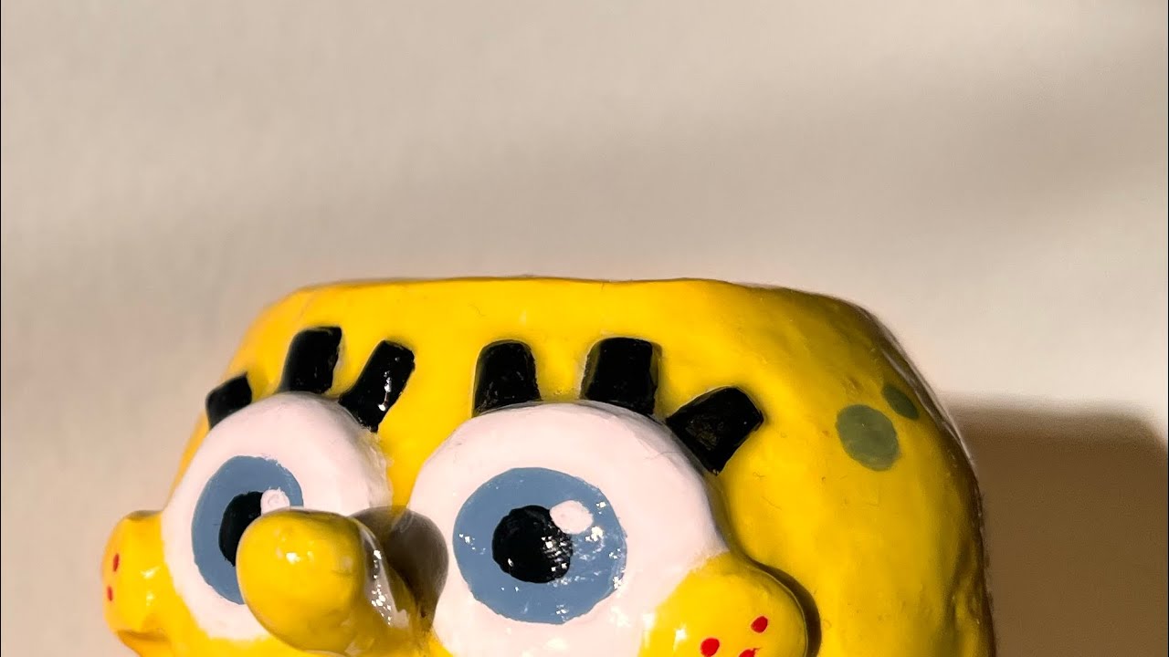 PAINTING MY DIY CLAY & RESIN SPONGEBOB ASHTRAY | let’s make something ...
