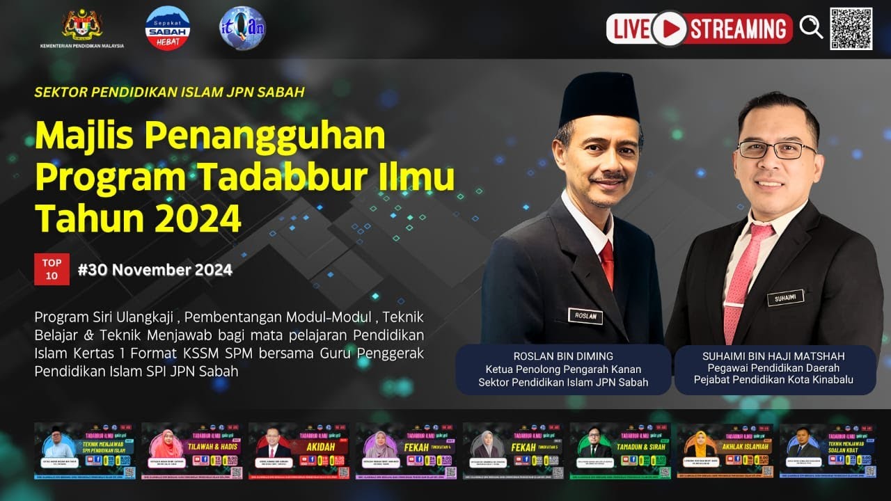 MAJLIS PENANGGUHAN PROGRAM TADABBUR ILMU TAHUN 2024 - YouTube