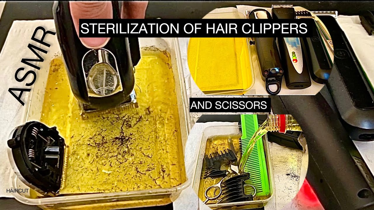 💈STERILIZATION OF HAIR CLIPPERS AND SCISSORS AND COMB | - YouTube