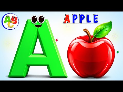 🔴A is For Apple LIVE ! Learn the Alphabet A to Z with fun letter sounds and phonics for kids Video!