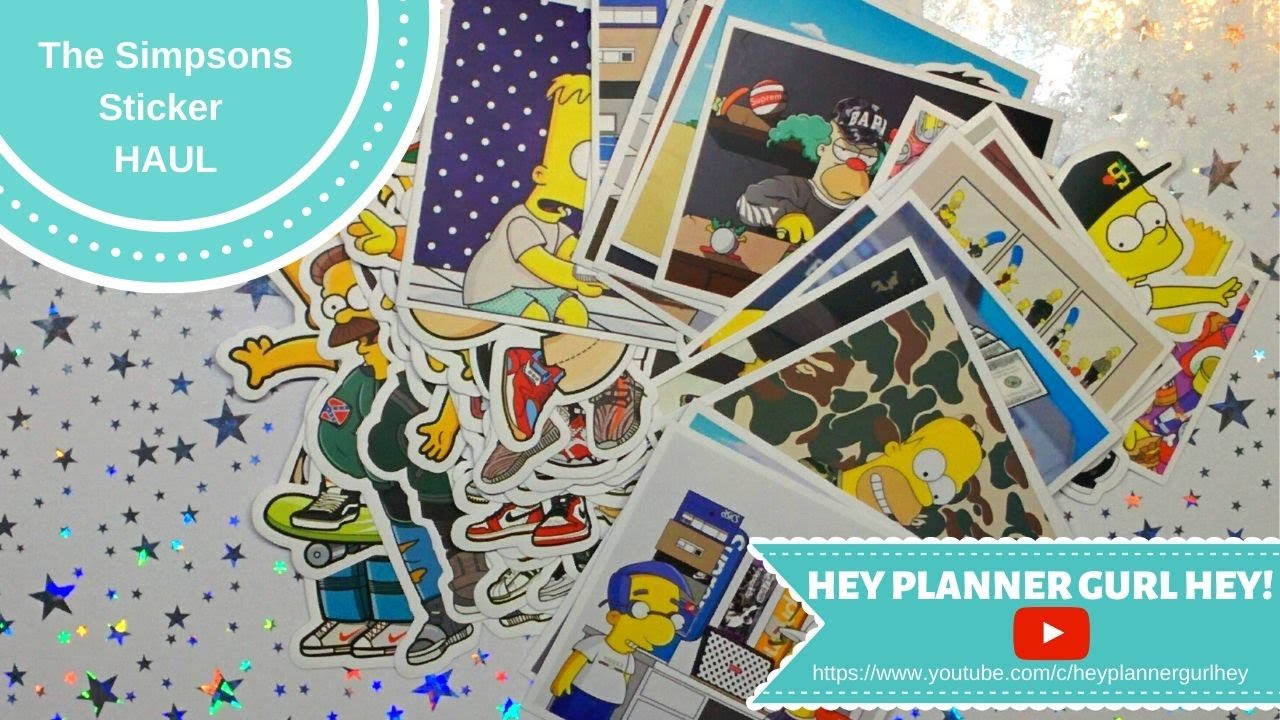 The Simpsons : Planner Stickers - YouTube