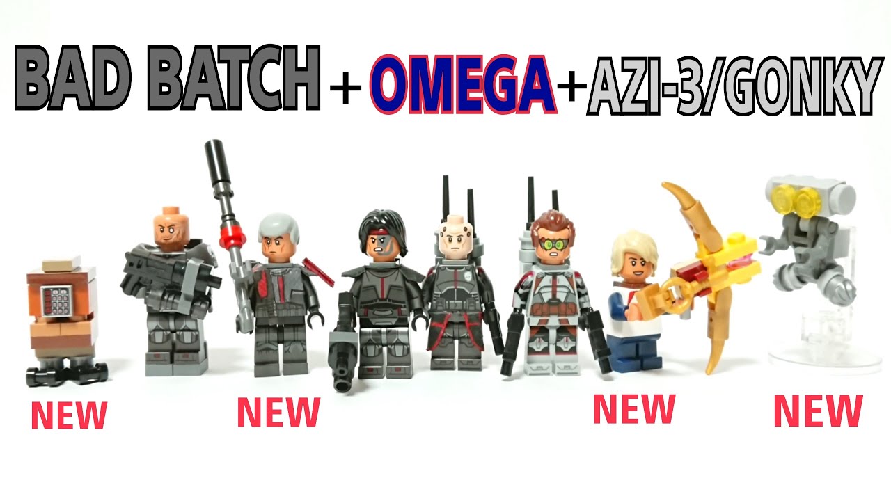 lego Star Wars Bad Batch and Omega minifigures repaint and paper craft ...