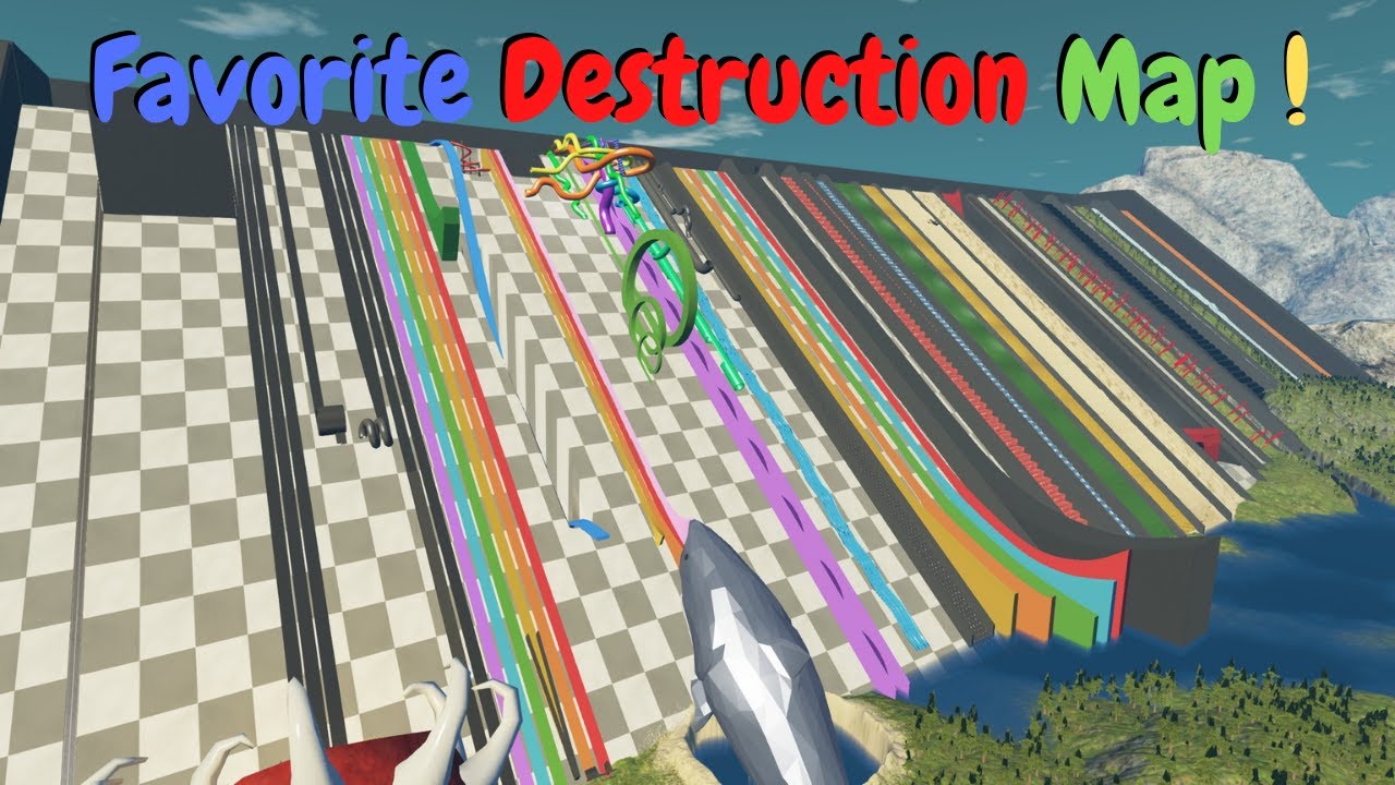 SLANT of DEATH! The Best Destruction Map | BeamNG.Drive 0.21 - YouTube