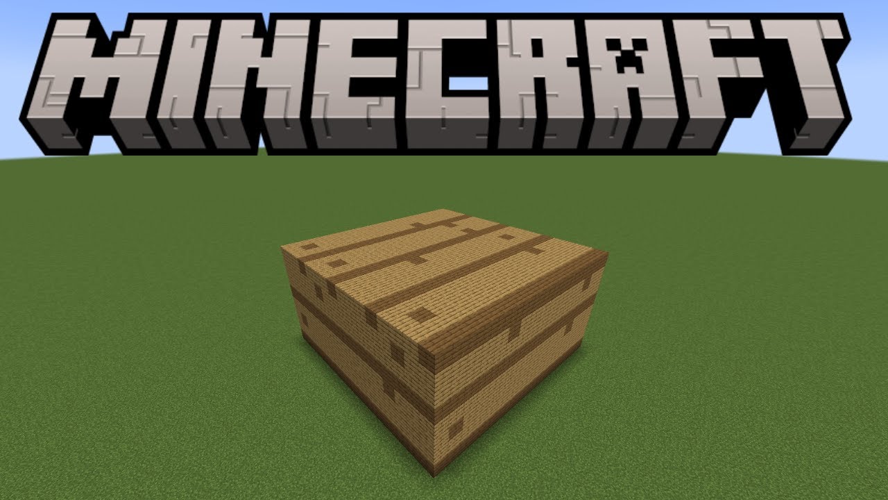 How To Build Giant Minecraft Oak Slab - YouTube