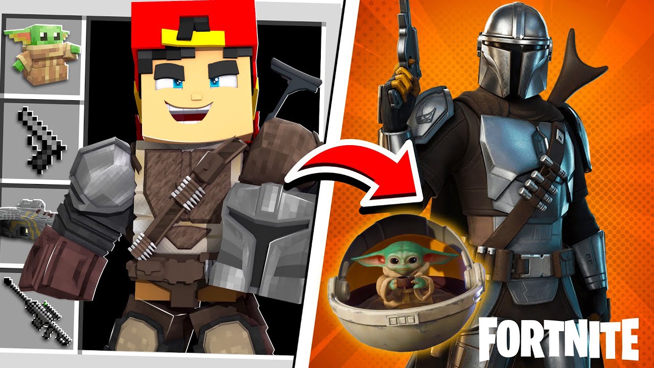 Minecraft - HOW TO BECOME THE MANDALORIAN - YouTube