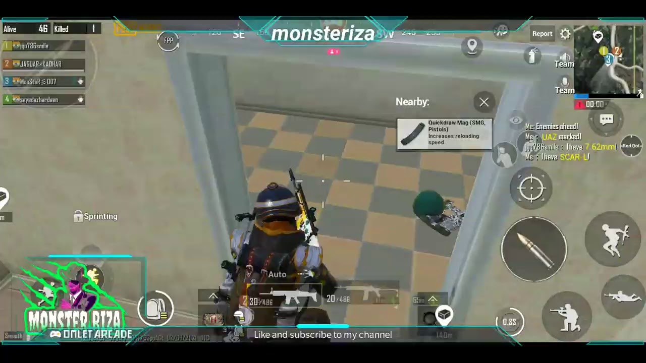 welcome to the brand new live stream with Monster Riza gaming pubg ...