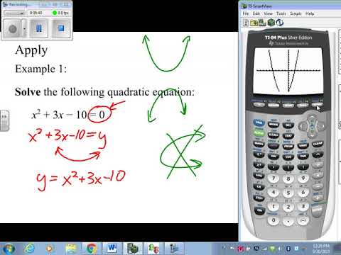 Math Studies 1 - Quadratics 5: Solving Quadratics with Technology - YouTube