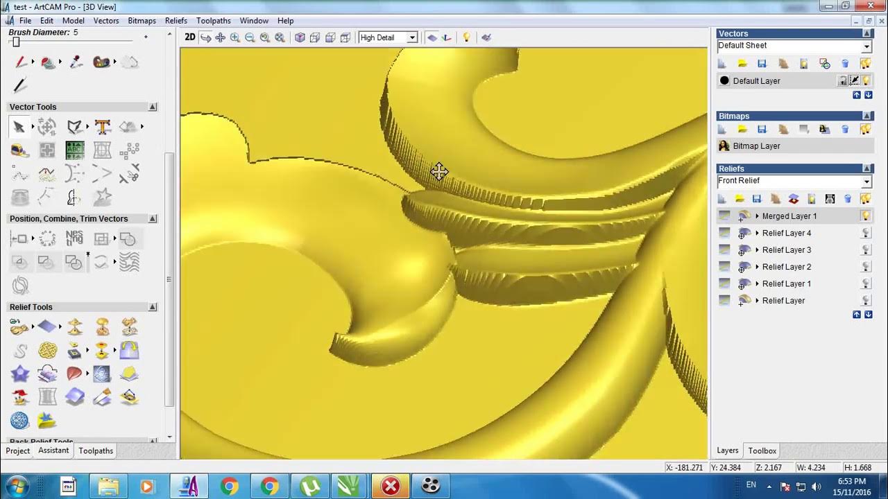 ARTCAM TUTORIAL part2 - YouTube