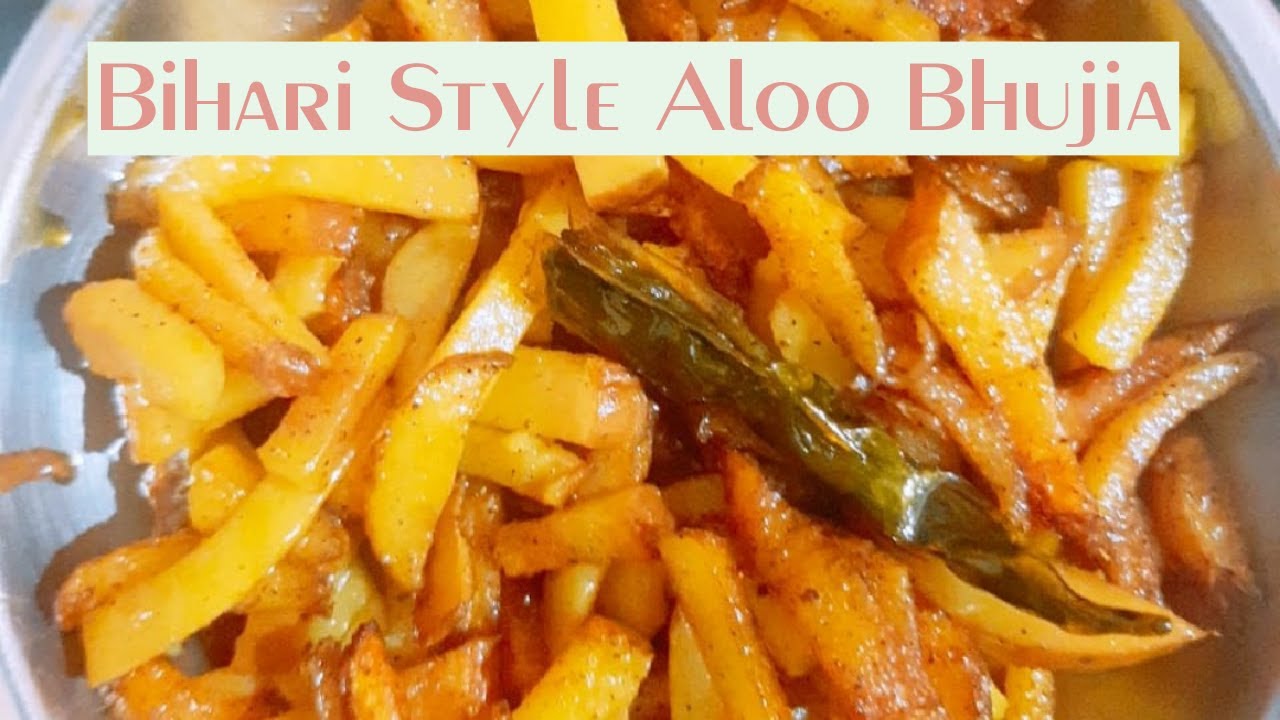 Bihari Style Aloo Bhujia - Kurkure Aloo Fry Recipe- बिहारी आलू की ...