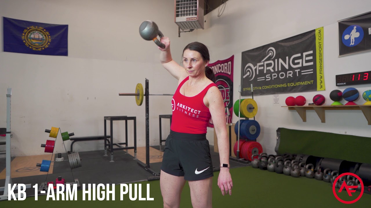 KB 1 Arm High Pull - YouTube
