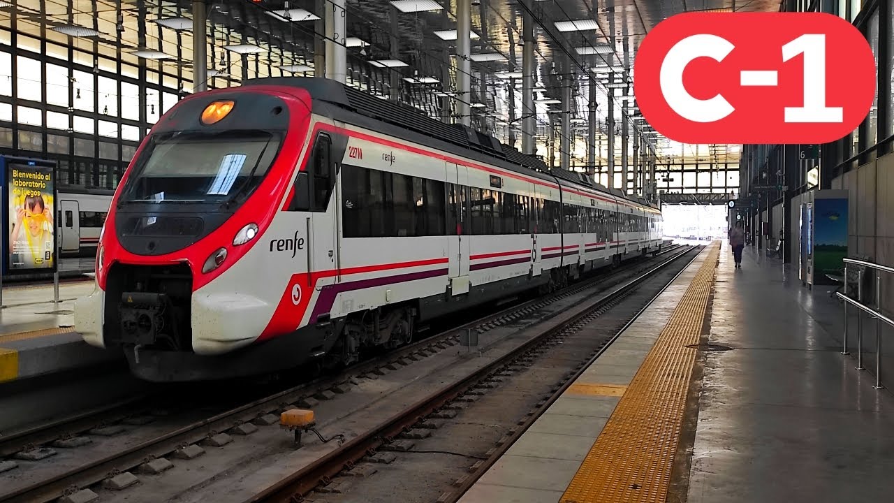 Train Ride | Renfe Serie 464 | C1 Cádiz - Jerez de la Frontera - YouTube