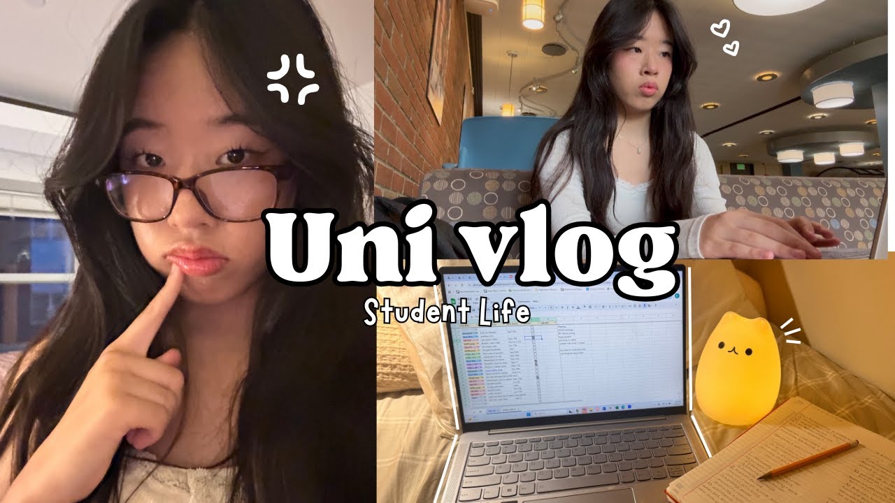 Uni vlog: productive days, study vlog, campus food, student life ...