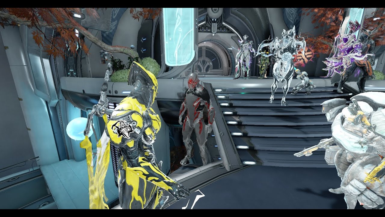 Warframe - Stalker and Clem chase yellow Volt around a TennoLive relay - Easter Egg - YouTube