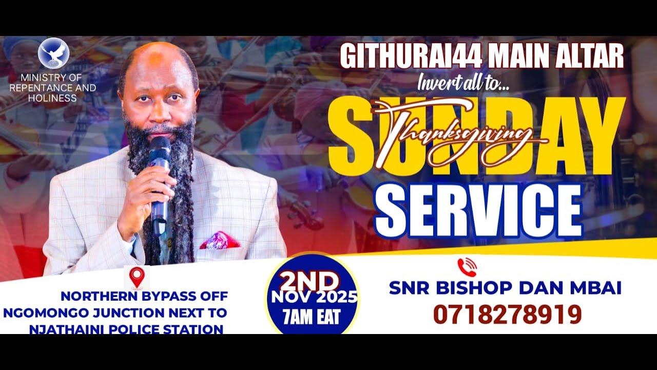 GITHURAI 44 MAIN ALTAR | SUNDAY SERVICE | 2ND NOVEMBER 2025 - YouTube