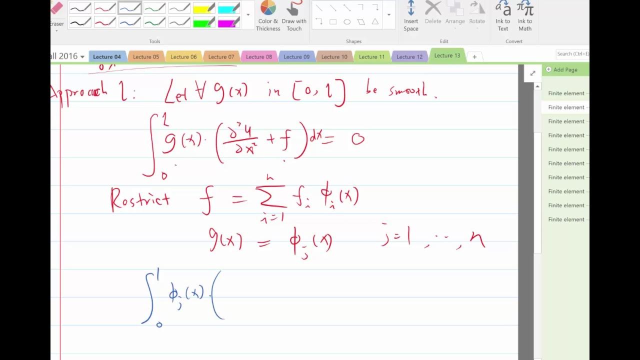 Lecture 13 Part 2: Finite element solution of Poisson's equation - YouTube